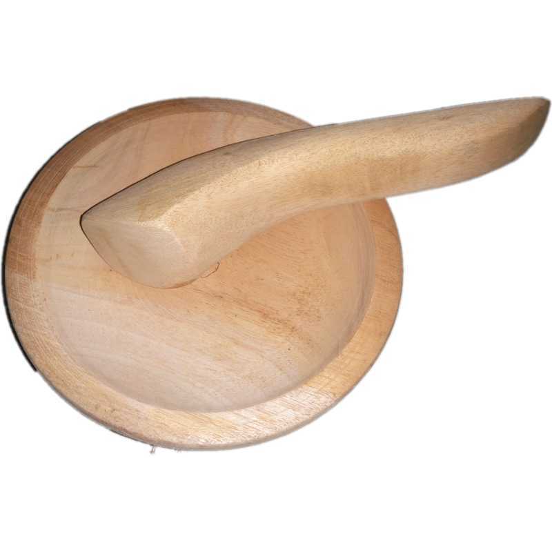 Jual Cobek Ulekan Kayu / Cobek / Coet 1 Set - 20 Cm di Seller anisalgi ...