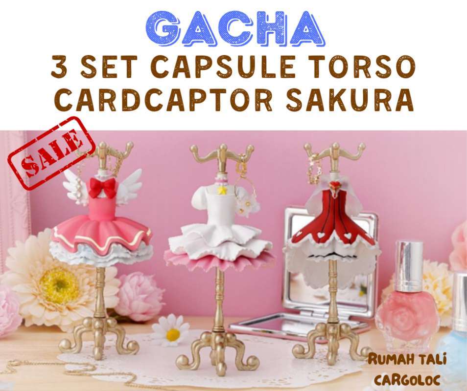 Jual Mainan Miniatur Gacha Set 3 Miniature Capsule Torso Cardcaptor ...