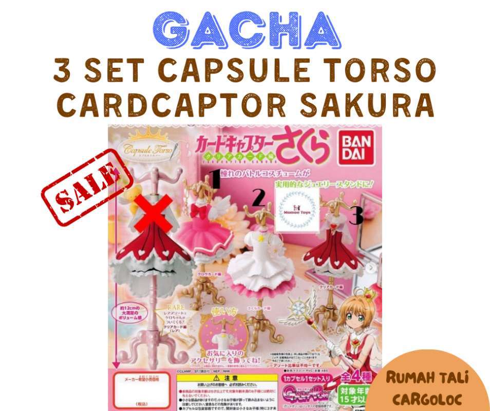 Jual Mainan Miniatur Gacha Set 3 Miniature Capsule Torso Cardcaptor Sakura (japan) Di Seller ...