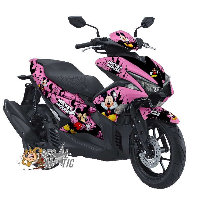 Promo Decal Stiker Full body Aerox NVX 155 - Mickey mouse - PINK Diskon ...
