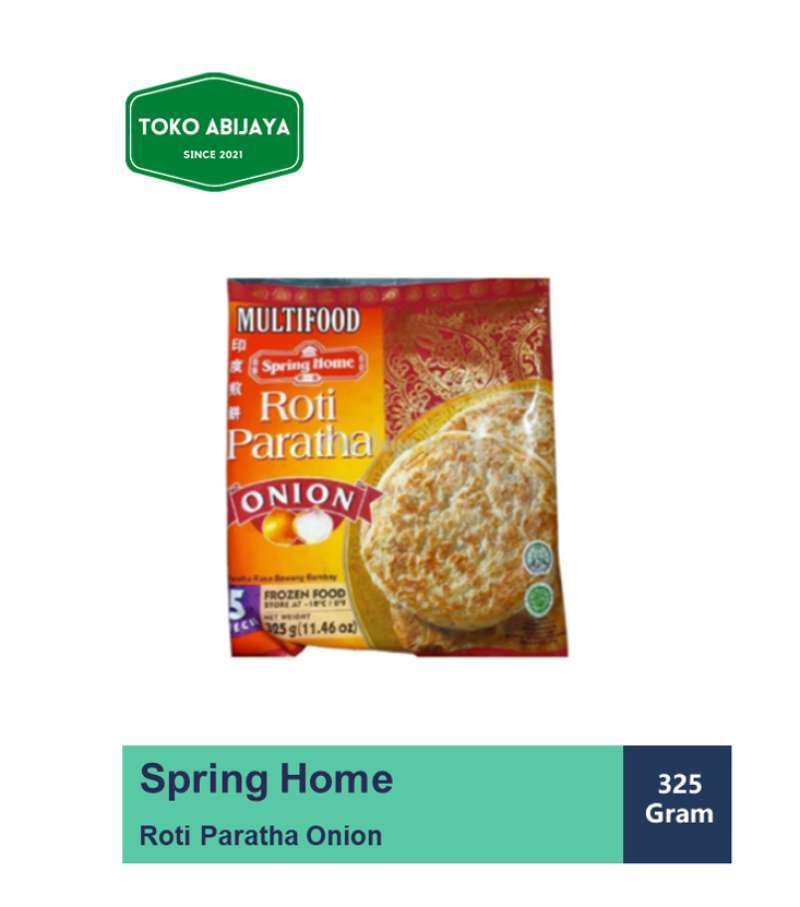 Jual Roti Paratha Onion Spring Home berat 325 gram isi 5 pcs di Seller ...