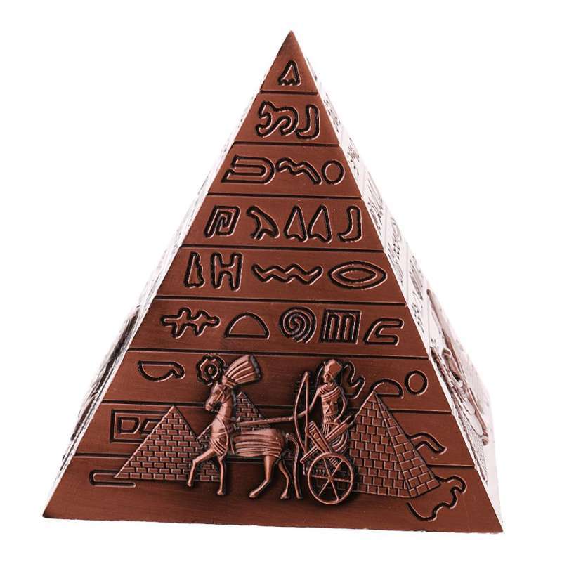 Jual 10cm Mini Metal Handicrafts Egyptian Pyramids Building Model ...