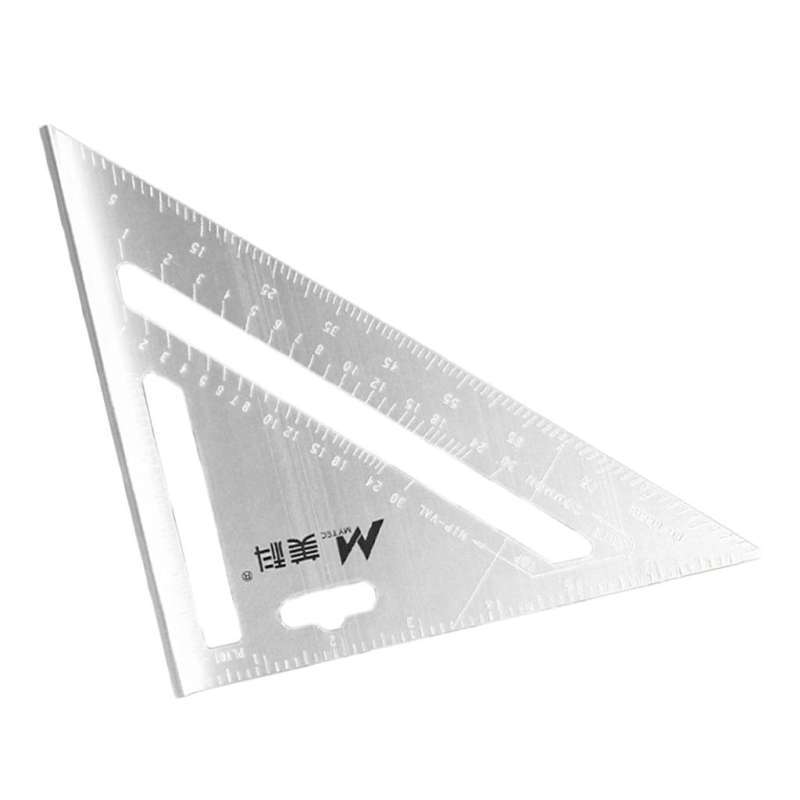 Jual 7 Inch Aluminum Carpenter Triangle Square Ruler Angle Layout Tool ...