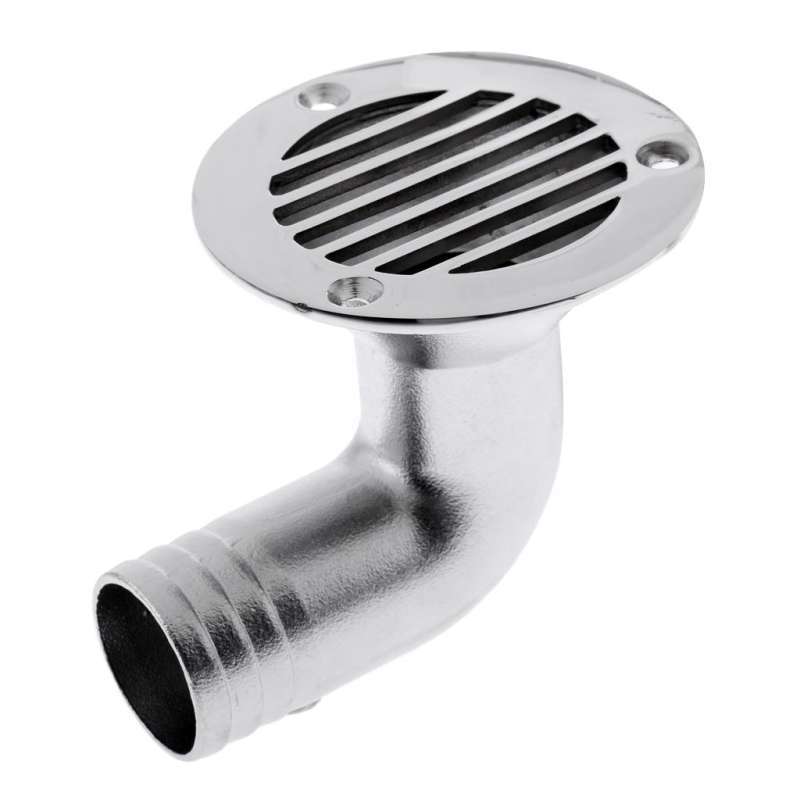 Jual Marine 316 Stainless Steel Boat Deck Drain Scupper 90 Degree For ...