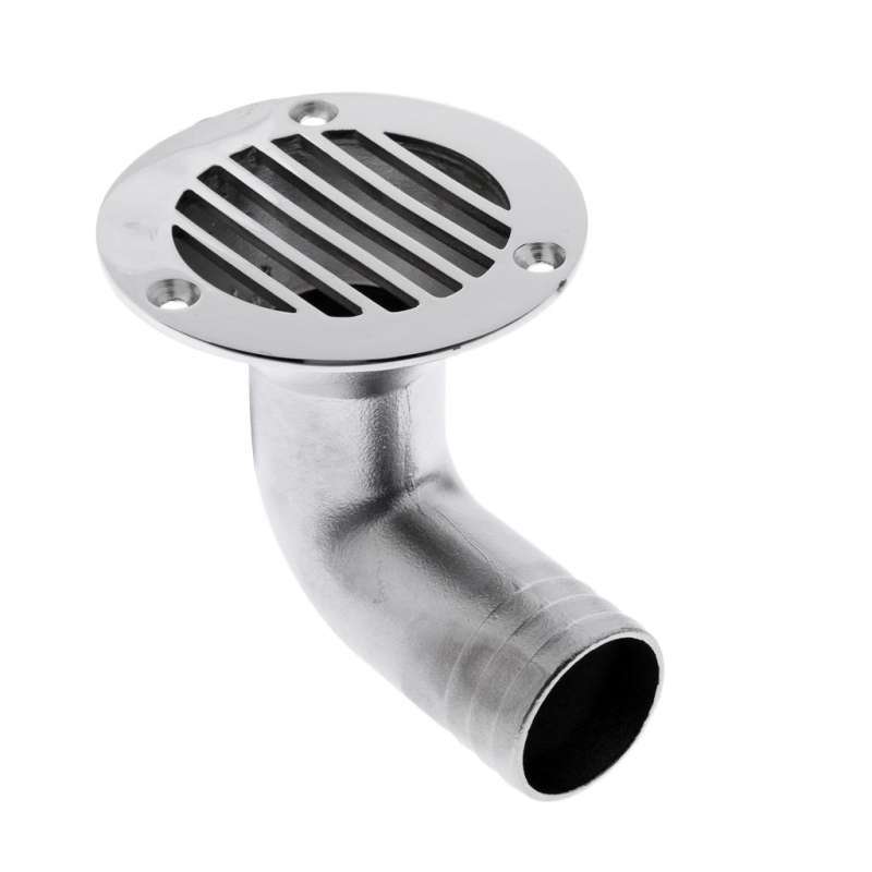 Jual Marine 316 Stainless Steel Boat Deck Drain Scupper 90 Degree For ...