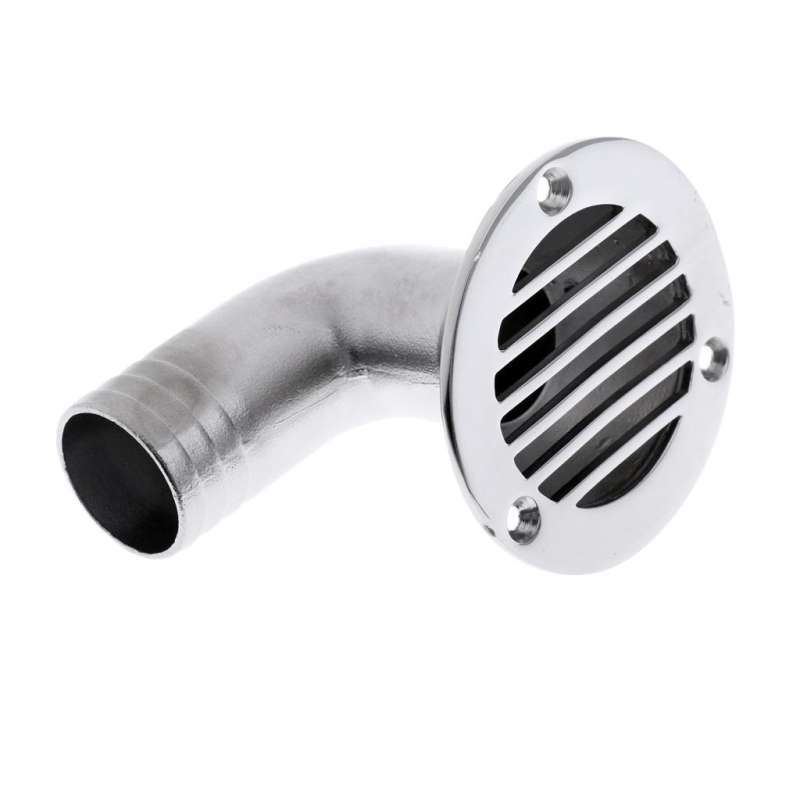 Jual Marine 316 Stainless Steel Boat Deck Drain Scupper 90 Degree For ...