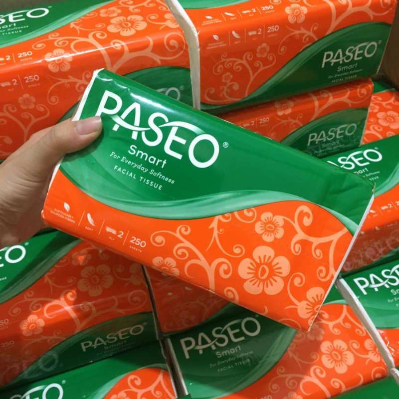 Jual Tissue Paseo Smart 250Sheets 2Ply / Tissue Facial / Tissue Refill ...