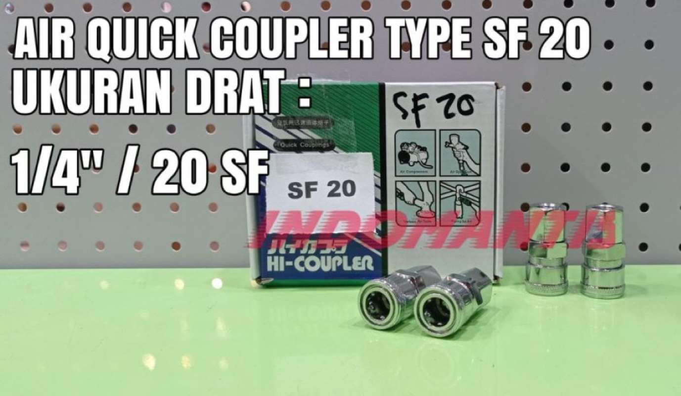 Jual Quick Coupler Kompresor SF20 Female drat dalam 1/4 / Coupler ...