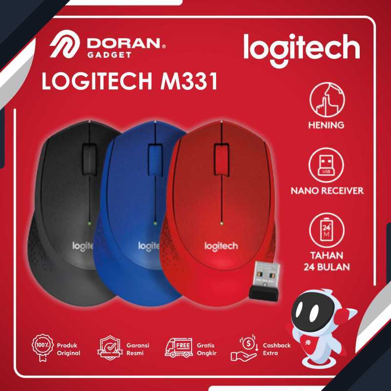Promo Logitech M331 Mouse Wireless Bluetooth With Silent Plus Original ...