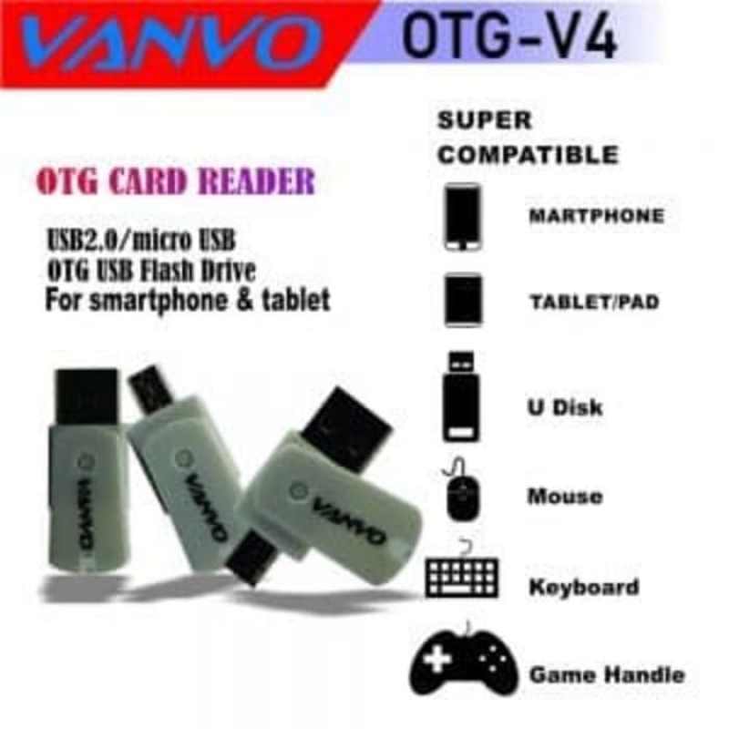 Jual Baru VANVO SMART OTG MICRO USB CARD READER CONNECTION KIT - OTG-V4 ...