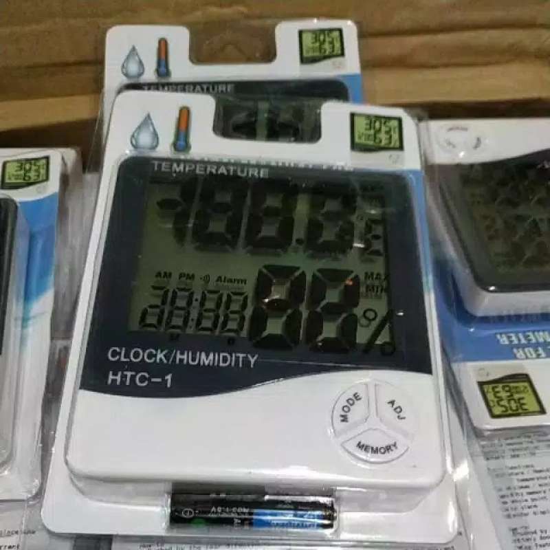 Jual Hygrometer HTC-1 / Thermometer Ruangan Digital / Thermometer Ruang ...