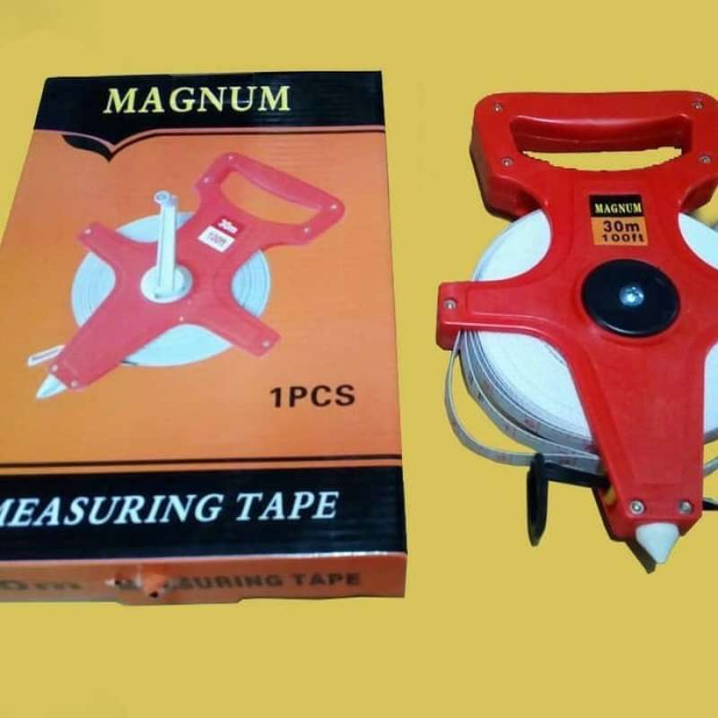 Jual meteran tancap 30 meter/ meteran fiber roll panjang/ meteran ...
