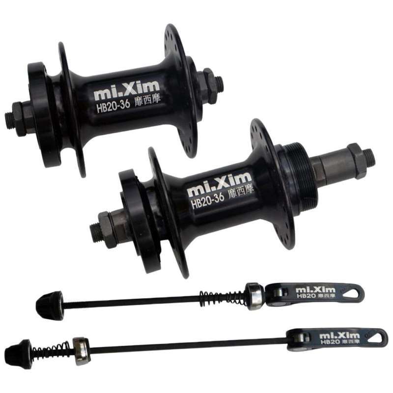 Jual Bike Disc Brake Hubs Front Rear Bearings Hub Set w/ Lever 36H ...