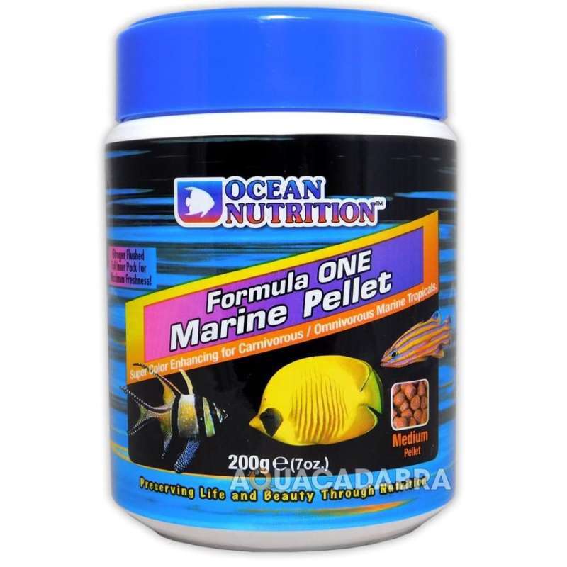 Jual Ocean Nutrition Formula One small Marine Pellet 200gram di Seller ...