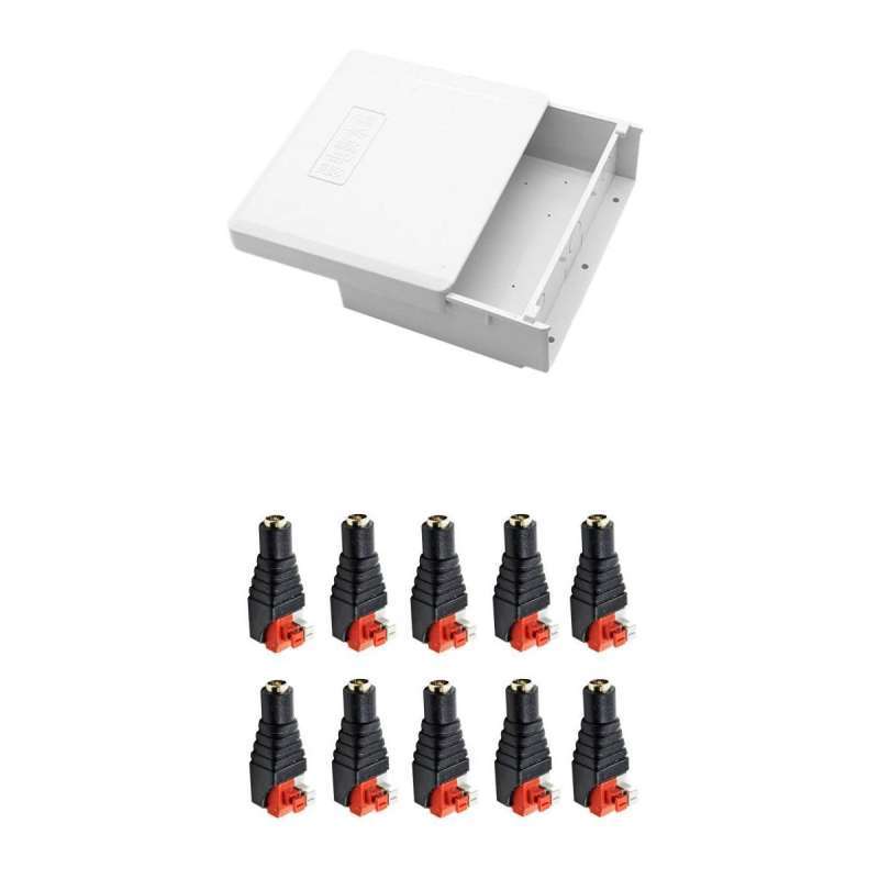 Jual Plastic Waterproof Box Sc Outdoor Power Waterproof Box+ Female DC ...