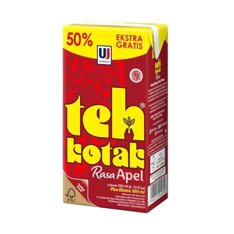 Jual Ultra Teh Kotak Rasa Apple Rtd Teh [200 mL/ Kotak] di Seller ...