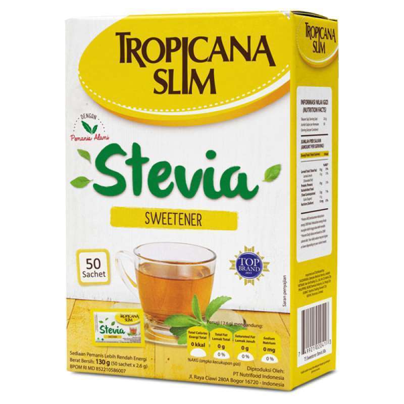 Jual Tropicana Slim Stevia Sweetner 50Sx2.6G di Seller Hypermart Ahmad ...
