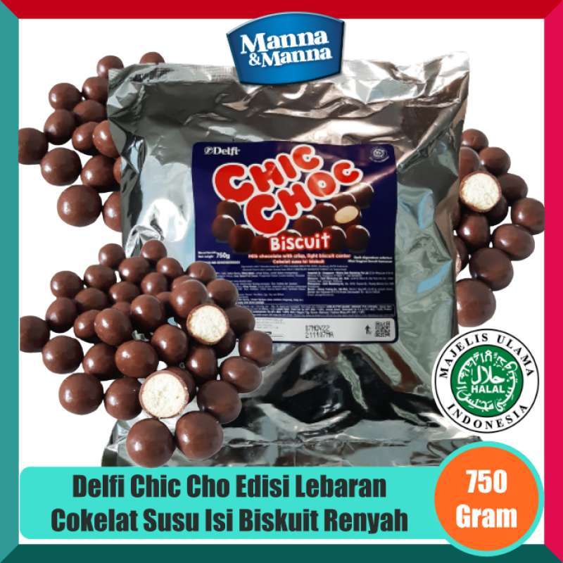 Jual Delfi Chic Choc Cokelat Susu Isi Biskuit Renyah - 750 Gram di ...