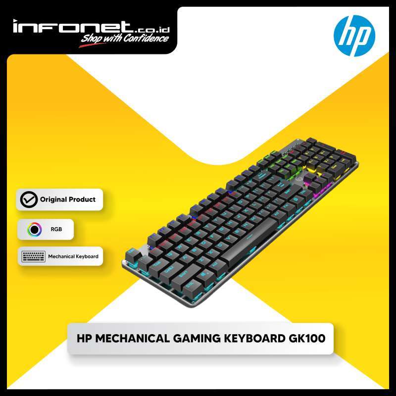 Promo HP MECHANICAL GAMING KEYBOARD GK100 Diskon 18% di Seller Infonet ...