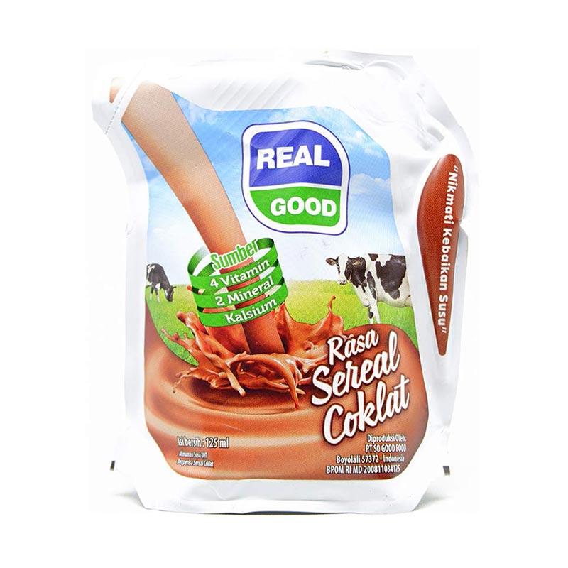 Jual Real Good Sereal Coklat Susu UHT [125 mL/ Kemasan Pouch] di Seller ...