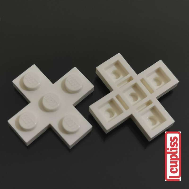 Jual x1 LEGO Parts 6099412 Plate 3x3 Cross White di Seller Cupliss ...