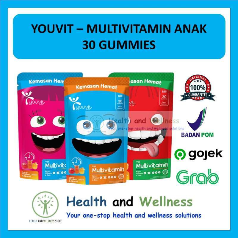 Jual YOUVIT MULTIVITAMIN ANAK YOU VIT 30 GUMMY TABLET KIDS VITAMIN di ...