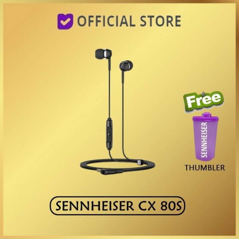 Jual Sennheiser Cx 80S In Ear Earphone With Mic Cx80S Cx 80 S Cx80 S ...