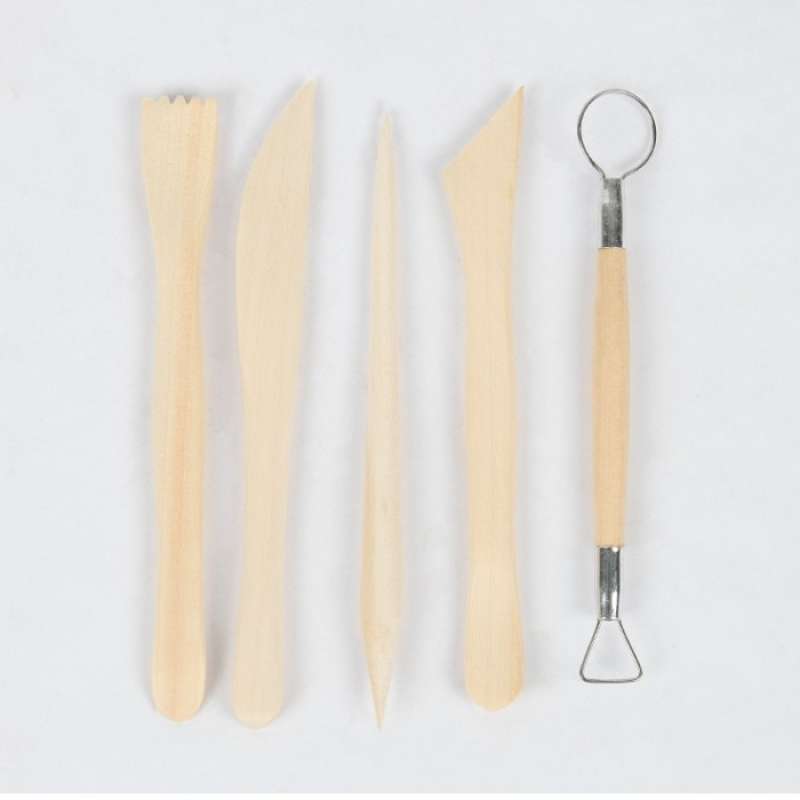 Jual Butsir Set 5 Alat Ukir Clay Tanah Liat Keramik Kayu Edukasi Anak ...