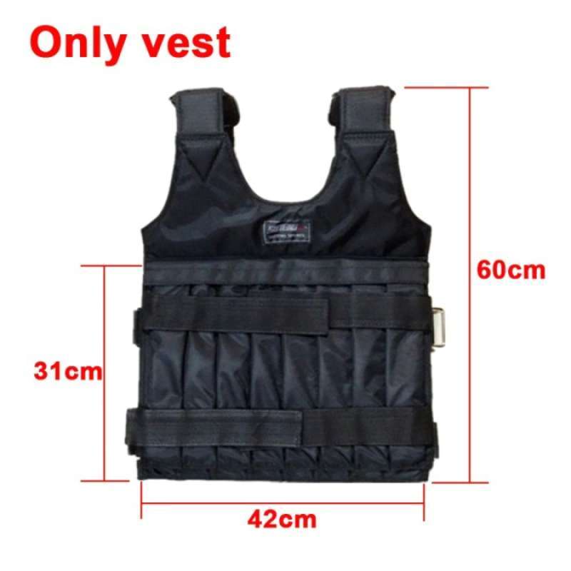 Jual Rompi Pemberat Latihan Lari Weighted Vest Beban 20kg - 907 - Black ...