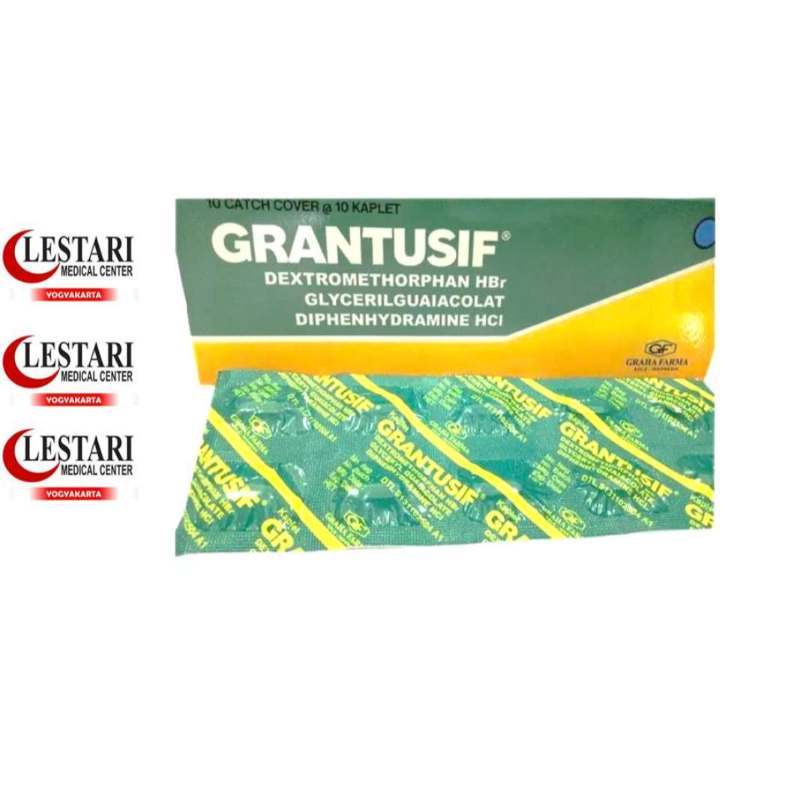 Jual Grantusif / 1 Strip / 10 Kaplet / Batuk Pilek Flu di Seller ...
