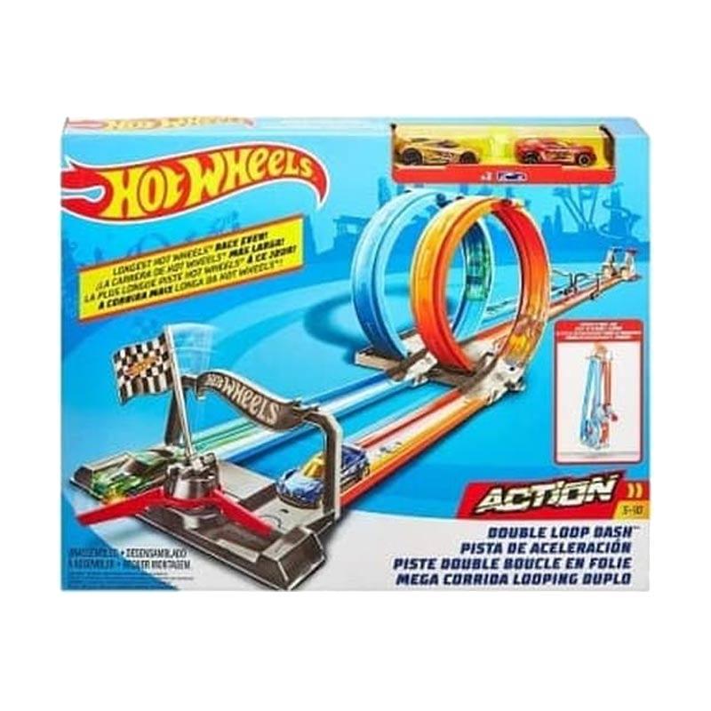 Jual Hot Wheels Track Double Loop Dash Race Playset di Seller zoeyden ...