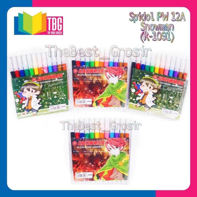 Jual 1 SET (12 WARNA) SPIDOL PW 12A SNOWMAN / SPIDOL 12 WARNA / SPIDOL ... Jual 1 SET (12 WARNA) SPIDOL PW 12A SNOWMAN / SPIDOL 12 WARNA / SPIDOL ...