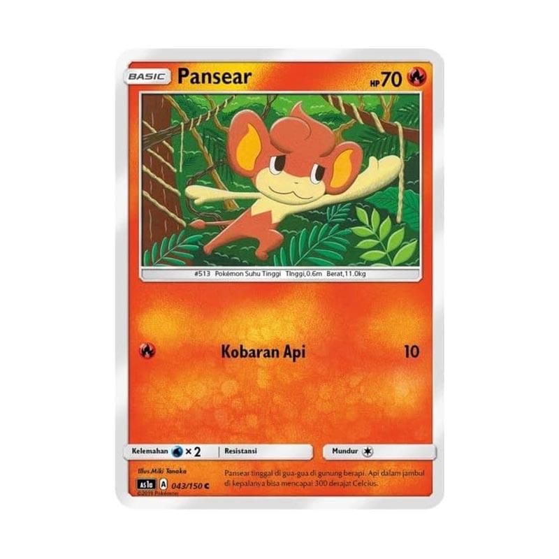 Jual Pokemon Indonesia Trading Card Pansear AS1a 043-150 C di Seller ...