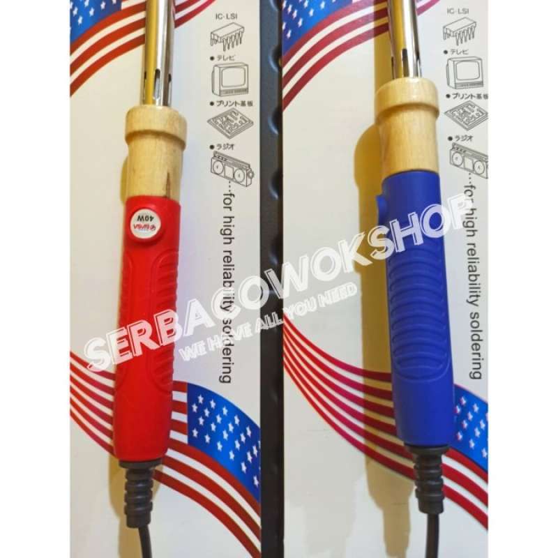 Jual Nasa Solder Iron Elektrik Solder Listrik 40 Watt Gg Kayu Kombinasi ...