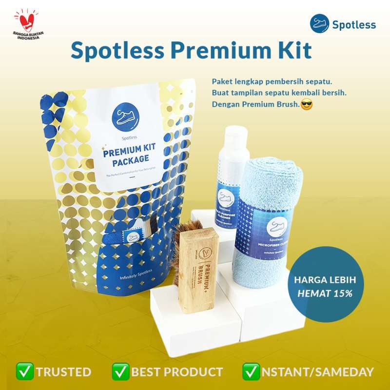 Jual Paket Lengkap Cuci Sepatu [Spotless Starter Kit-Premium Brush] 100 ...