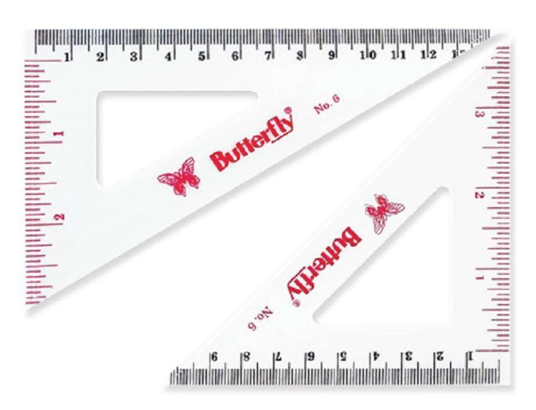 Jual Penggaris Segitiga Butterfly No 6 🏷️ Original Terbaru, Terlengkap ...