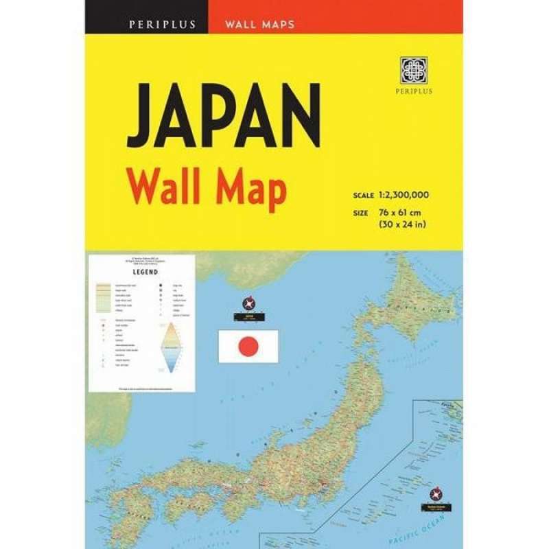 Promo Original Japan Wall Map First Edition - 9784805309544 Buku ...