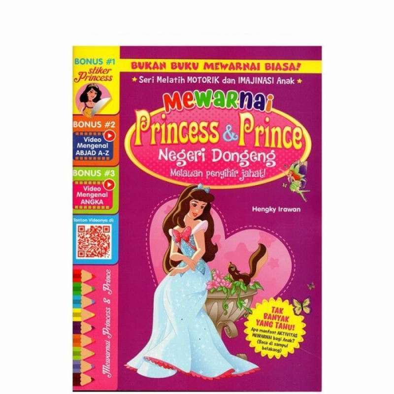 Promo Original MEWARNAI PRINCESS DAN PRINCE NEGERI DONGENG Buku Mewarnai Diskon 14% di Seller ...