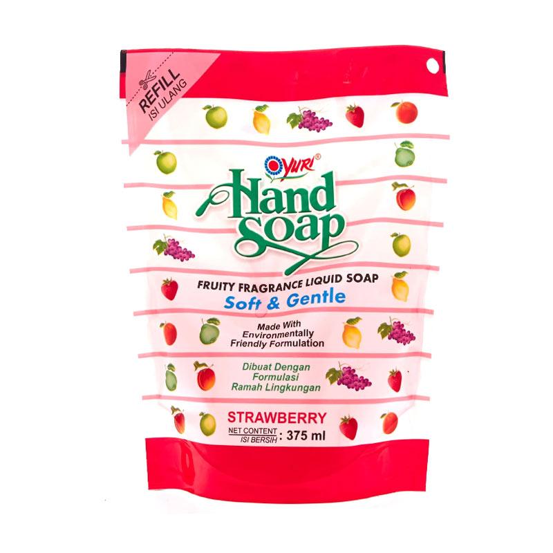 Jual Yuri Hand Soap Pouch Strawberry 375ml di Seller Wilson Mart ...