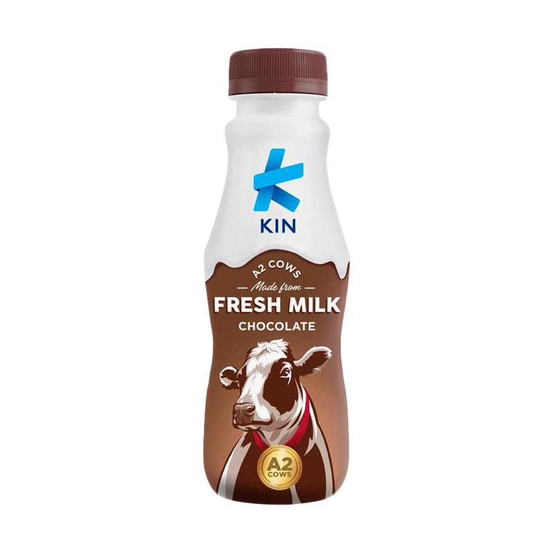 Jual KIN Fresh Milk Chocolate UHT Botol [200 mL] di Seller Lottemart ...