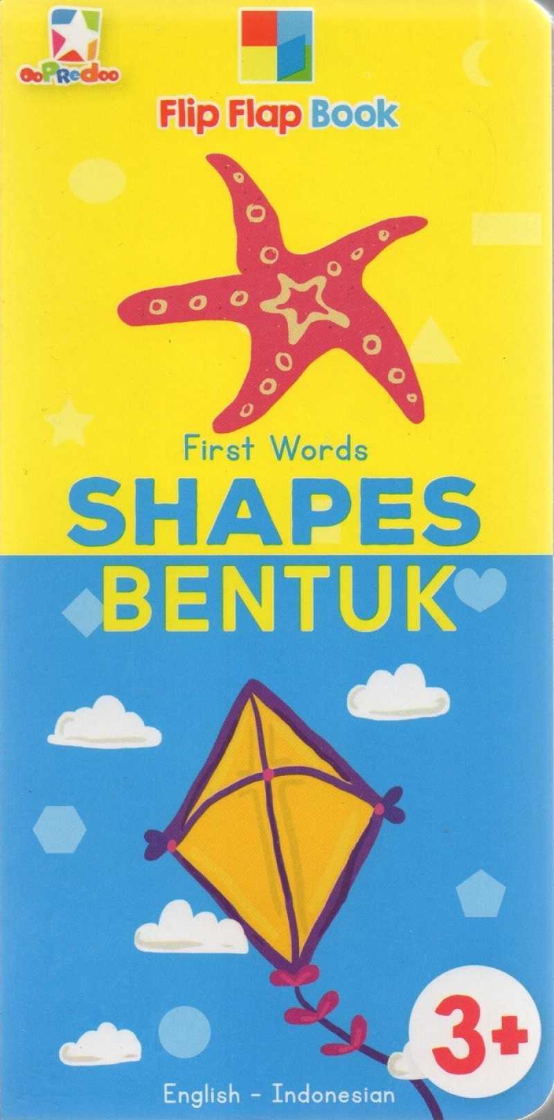 Promo Original Opredo Flip Flap Book First Words: Shapes Buku Dunia ...