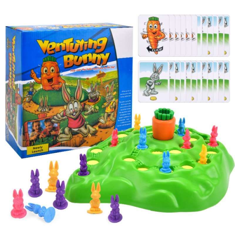 Promo MAINAN ANAK BUNNY HOP FUNNY RABBIT FAMILY FUN BOARD GAME Diskon 5 ...