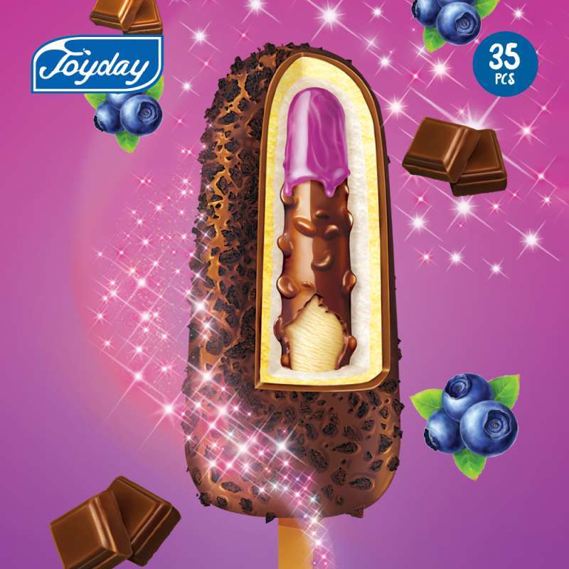 Jual Joyday Ice Cream Crunchy Chocolate Blueberry - Isi 35pcs Es Krim ...