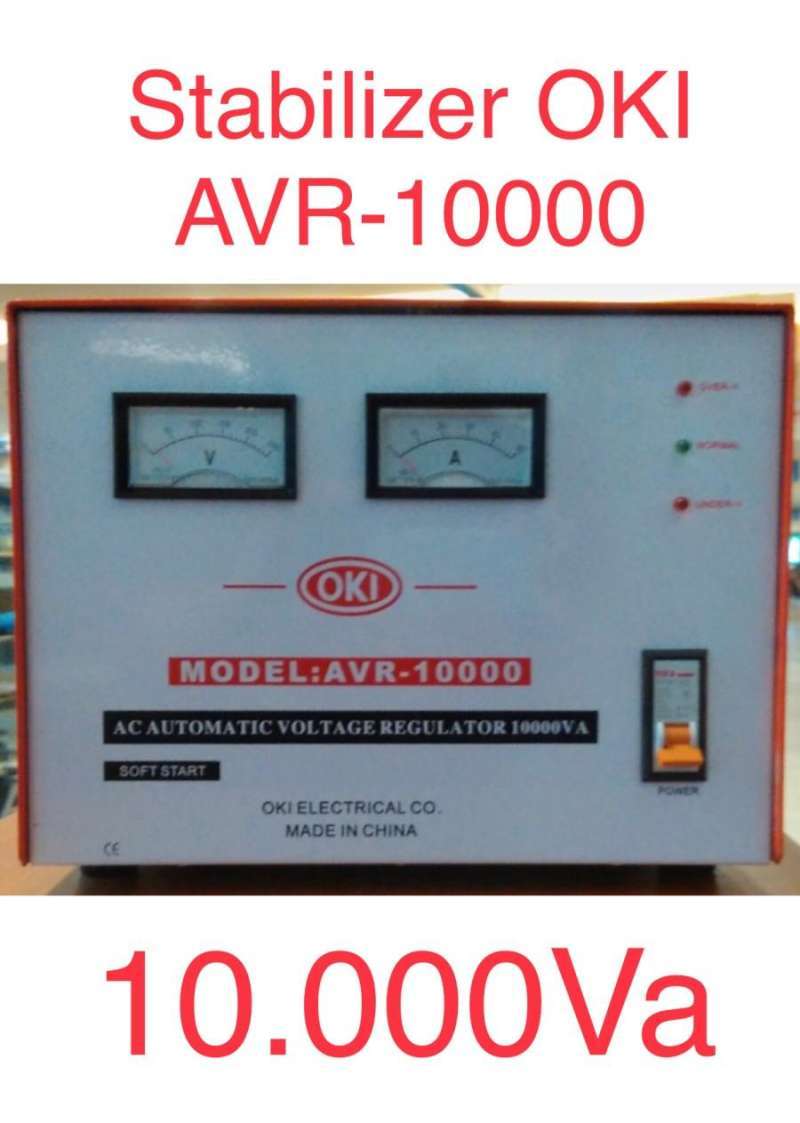 Jual ( GO-JEK ) Stabilizer OKI AVR 10000, Stabilizer / Stavol / AVR OKI ...