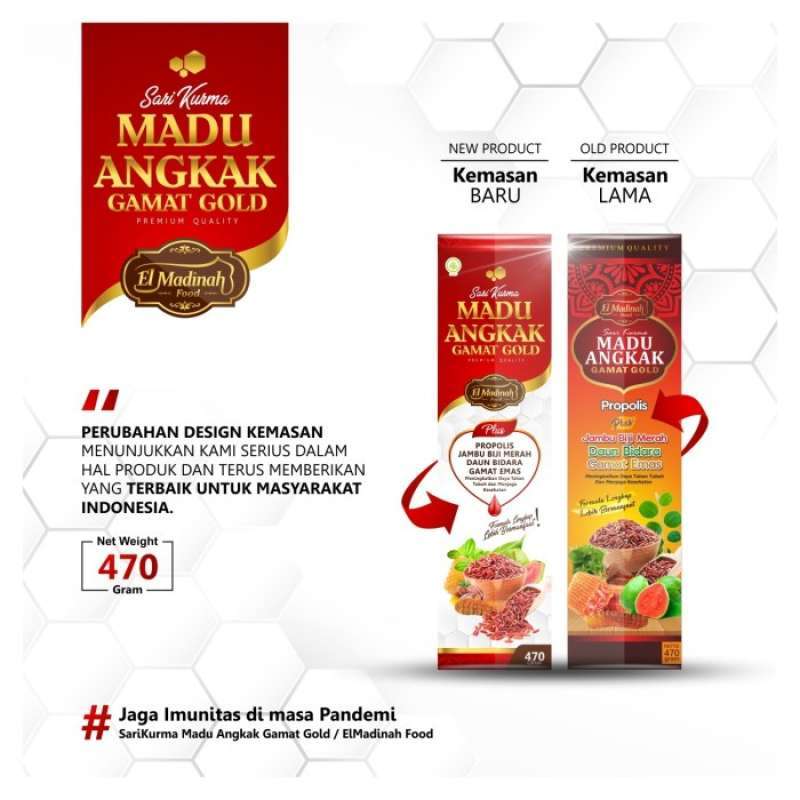 Promo Sari Kurma Madu Angkak Gamat Gold Premium Quality Elmadinah Food ...