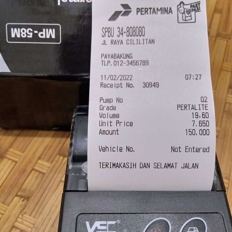 Jual Printer Cetak Struk Spbu Lengkap Dengan Aplikasi Di Seller Fortuna ...