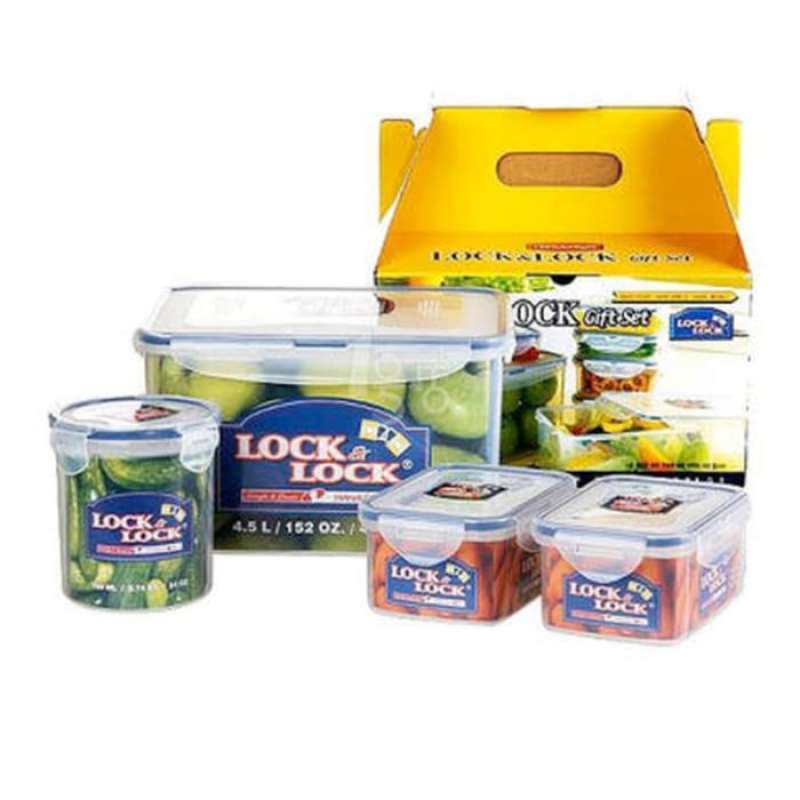 Jual Lock n Lock Plastik Container isi 4 set di Seller Qornita Store ...
