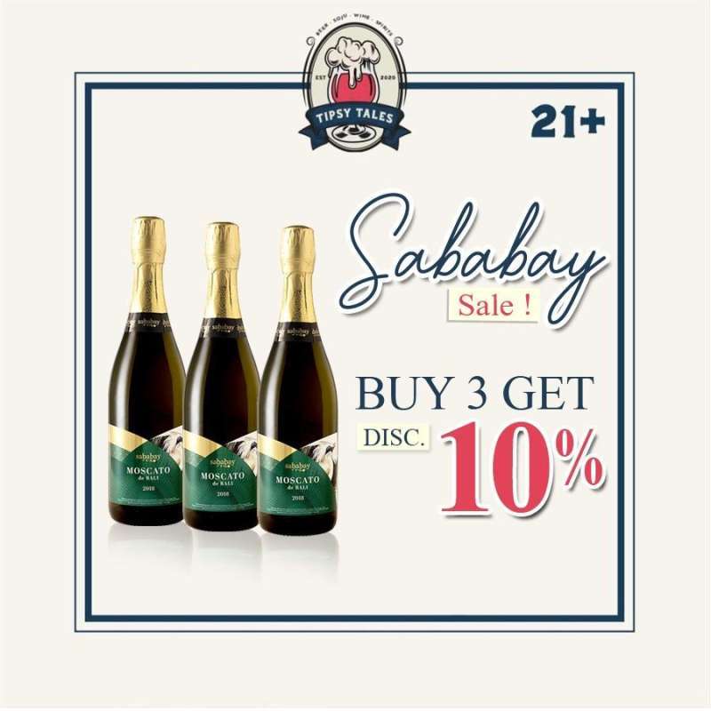 Jual 3 Botol Sababay Moscato De Bali 750ml di Seller Tipsytales ...