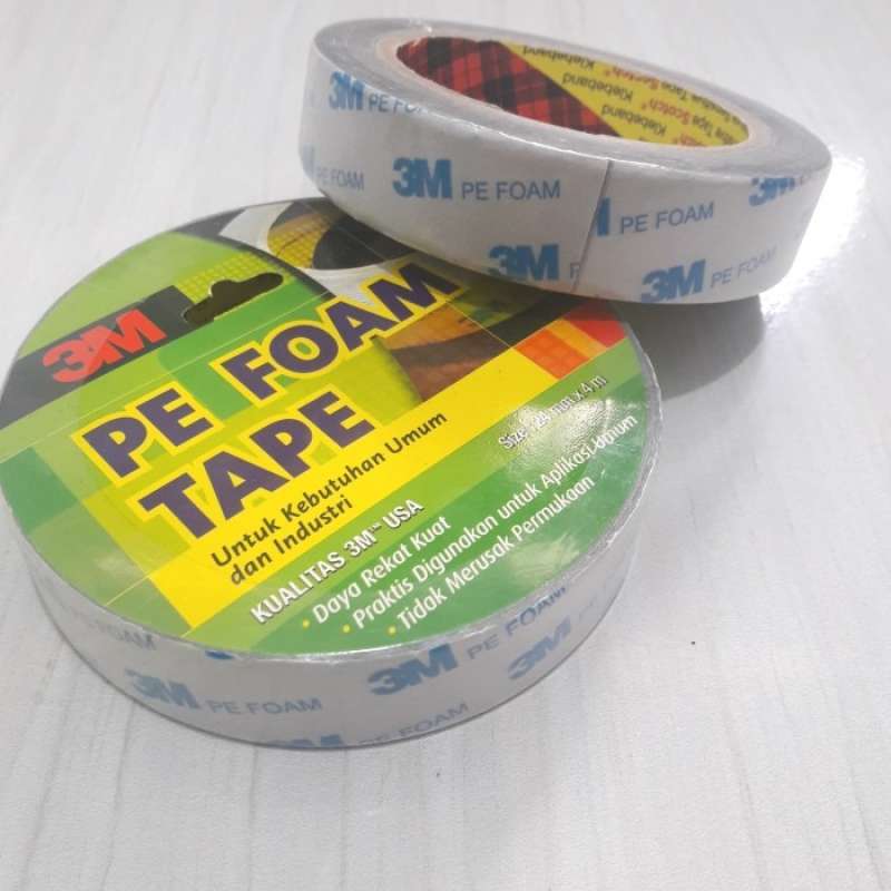 Jual DOUBLE TAPE PE FOAM 3M 24MMX4M DOBEL TIP PEREKAT DINDING MOBIL di ...
