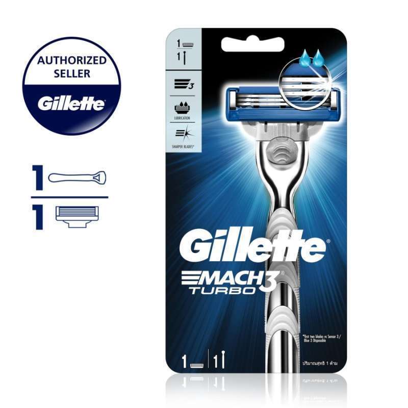 Jual Gillette Mach 3 Turbo Alat Cukur Razor Pisau Cukur di Seller ...